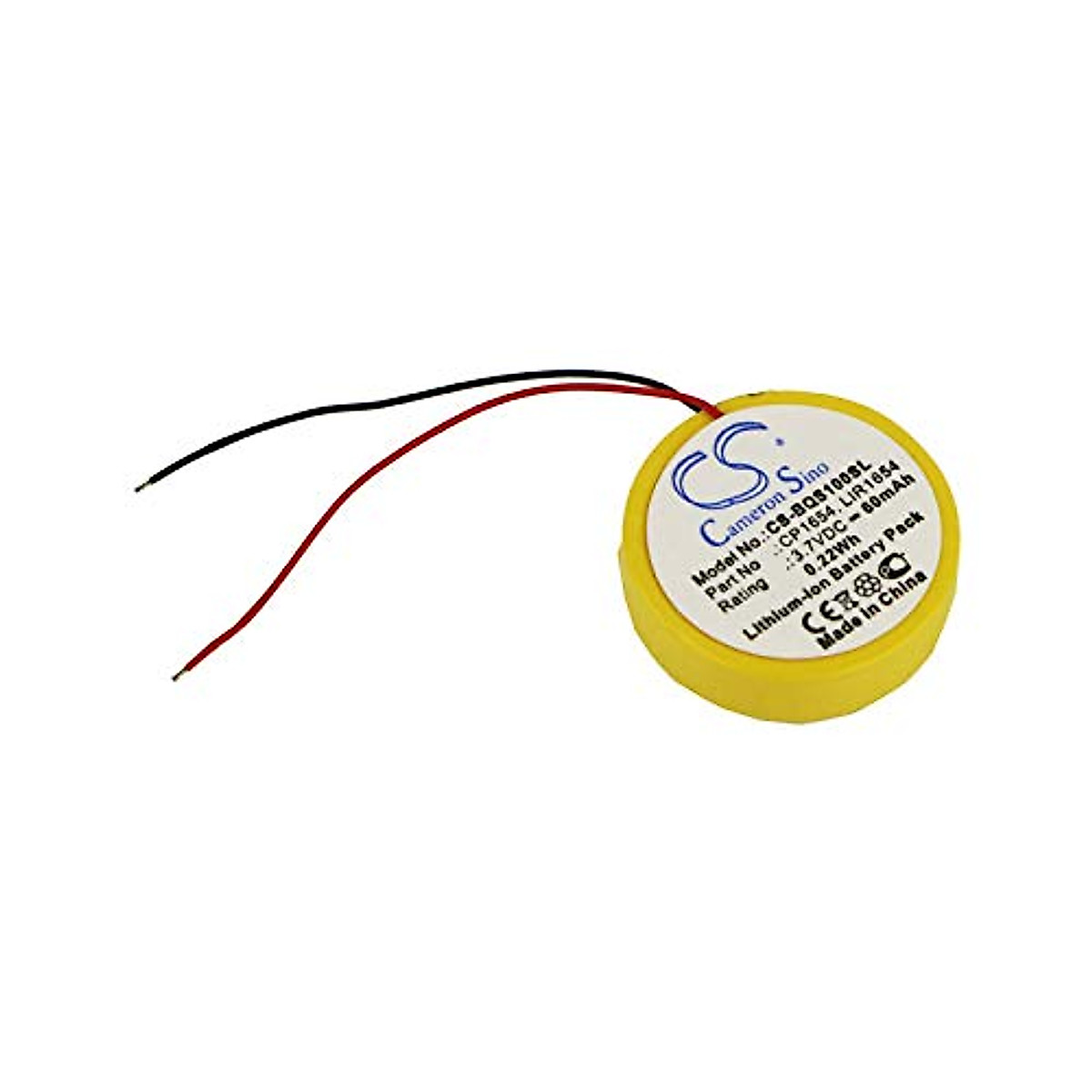 JIAJIESHI Battery 60mAh / 0.22Wh,Replacement Battery Fit for Bose soundsport Pulse, SoundSport Wireless CP1654, LIR1654