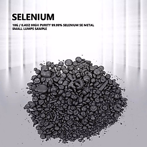 Hyuduo Selenium Lump, 10g / 0.4oz High Purity Selenium 99.99% Purity Selenium Sample Metal Se Small Lumps, Horse Vitamins Minerals