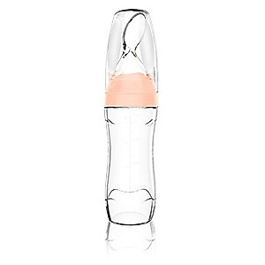 Haakaa Silicone Baby Food Feeding Spoon (Peach)