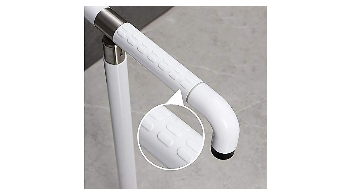 CRODY Folding Handicap Grab Bars - Space-Saving Bathroom Support