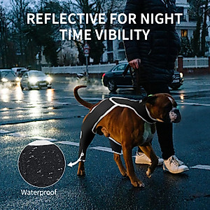 Furtent Dog Leg Sleeve to Stop Licking, Abrasion Resistant 4 mm Thick and Washable Recovery Sleeve, Surgical Suit Large Dogs Rear Leg to Prevent Licking for Dogs