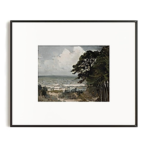 Farmhouse Still Life Picture Living Room - Abstract Coastal Seascape Beach Oil Painting - 11 x 14 Art Print- Rustic Vintage Decor for Bedroom - Art Deco Wall Art for Kitchen - Antique French Poster