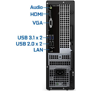 Dell Vostro 3681 SFF Desktop - Intel i7-10700, 32GB RAM, 2TB NVMe SSD, Intel UHD Graphics 630 4K 2-Monitor Support, DVD, HDMI, VGA, Wi-Fi, BT - Windows 10 Pro
