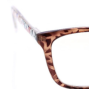 Vera Bradley Alessandra, Blue Light Blocking Stylish Designer Reading Glasses, Women's Readers, 2.25 Power, 30% Blue Light Filtering, Includes Patterned Slip Case, Enchanted Mandala