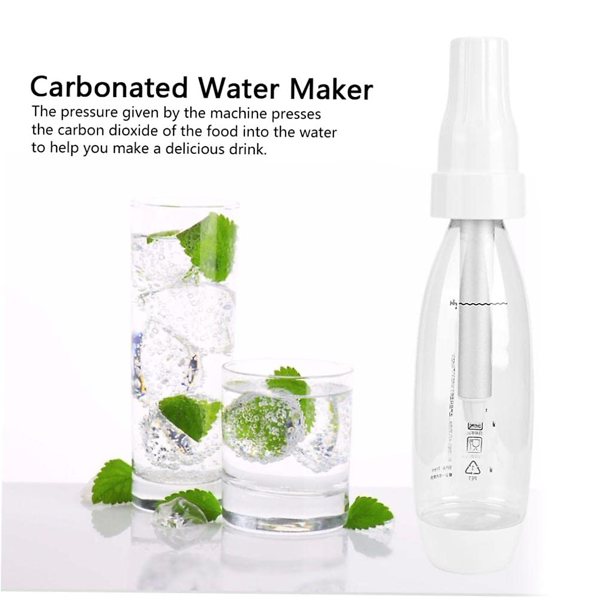 Make Homemade Sparkling Beverages with our Portable Bubble Soda Water Maker - Carbonated Beverage Dispenser and Household Drink Maker