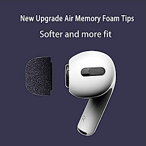 Replacement Eartips for Apple AirPods Pro 1 2nd Generation 2022 Earphone Premium Memory Slow Rebound Foam Ear Tips Noise Reducing Earbud One Pair - Small