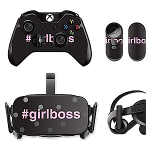 MightySkins Skin Compatible with Oculus Rift CV1 – Girl Boss | Protective, Durable, and Unique Vinyl Decal wrap Cover | Easy to Apply, Remove, and Change Styles | Made in The USA