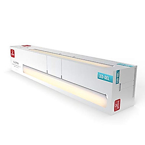 Globe Electric Calypso 20W Integrated LED Pendant Lighting, Chrome, Frosted Acrylic Shade, 1700 Lumens, Warm White 3000 Kelvin, 80 CRI