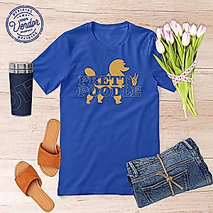 BBGreek Sigma Gamma Rho Sorority Paraphernalia - SGRHO - Crew Neck T-Shirt - Official Vendor - Pretty Poodle True-Royal X-Large
