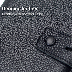 Bveyzi Women's Big Fat Rfid Leather Wristlet Wallet Organizer Large Phone Checkbook Holder with Zipper Pocket (Dark Green)