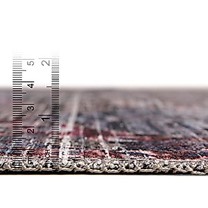 Unique Loom Mangata Collection Area Rug - Maya (Rectangular 10' 6" x 13' 0", Multi/ Blue)