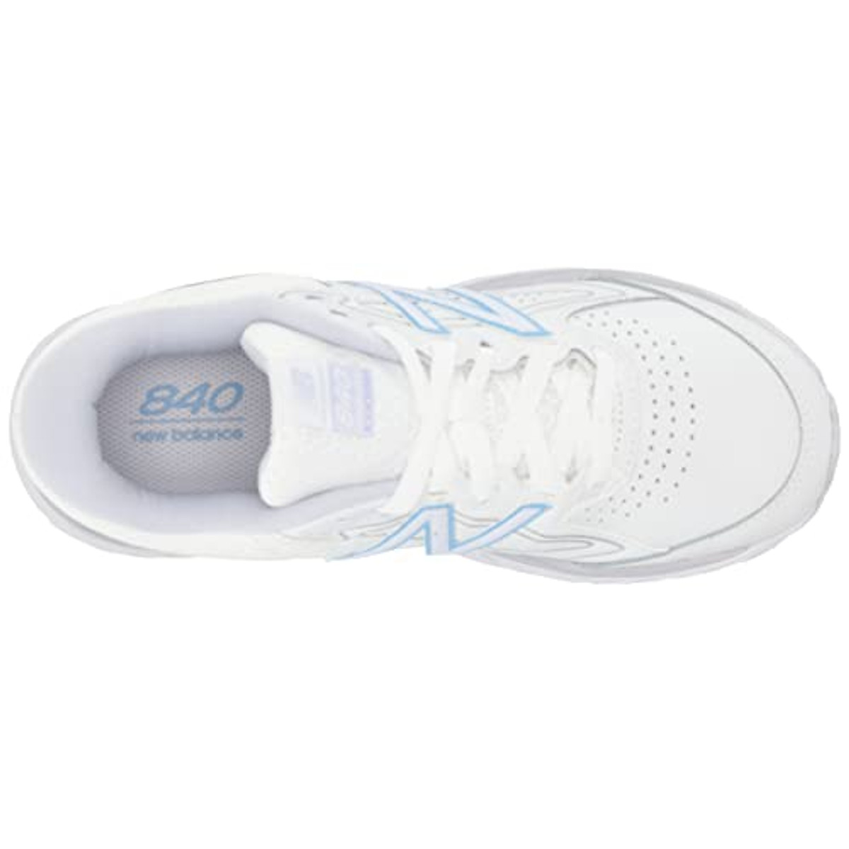 New Balance Women's 840 V3 Walking Shoe, White/Silent Grey, 8.5 X-Wide