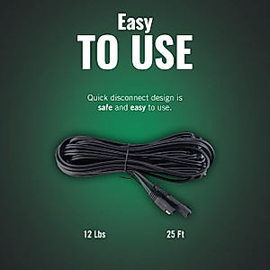 Battery Tender 25 Foot Extension SAE Cable 4 Pack - Designed for Use with Battery Tender Chargers - Quick Connect Plugs for Easy Connection to Motorcycle, Cars, ATVs and More - 081-0148-25-BG4