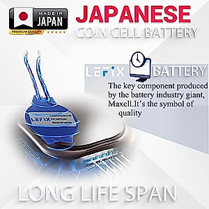 LeFix CMOS Battery for Intel NUC and AsRock AM1H-ITX Motherboard Playstation PS2 PS3 Slim - Laptop Backup BIOS RTC 3V CR2032 Battery Connector Reverse Polarity