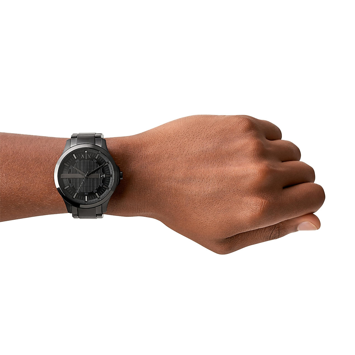 A｜X ARMANI EXCHANGE Men's Black Stainless Steel Watch (Model: AX2104)