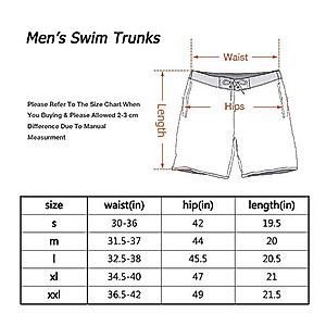 visesunny Christmas Men's Beach Short Funny Reindeer with Hanging Stars Snow Blue Swim Trunks Sports Running Bathing Suits