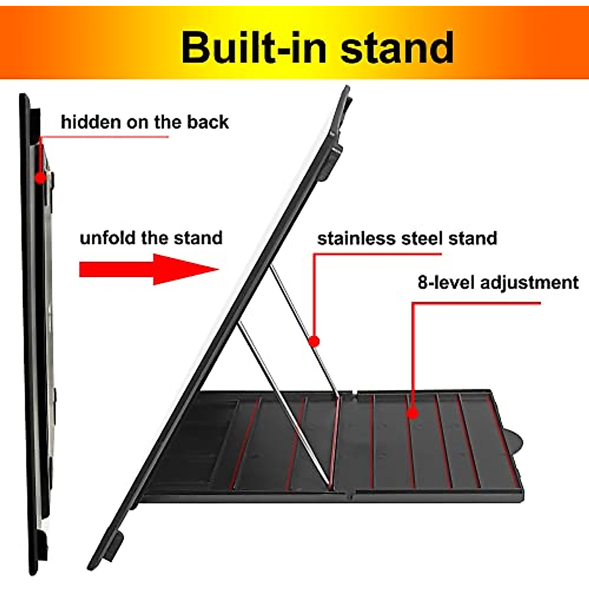 A3 Diamond Painting Light Pad with Built-in Stand, Hawanik A3 Large LED Tracing Light Box with Stand for Vinyl Weeding Drawing
