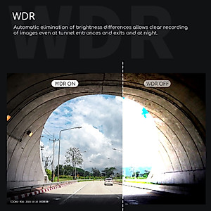 COOAU 1080P FHD Dash Cam, Smart Dash Camera for Cars, 360 Degree Rotation, Mini Car Camera Recorder wif Infrared Night Vision, Supercapacitor, G-Sensor, WDR, Loop-Recording, Parking Mode