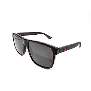 Gucci Polarized Grey Square Men's Sunglasses GG0010S 003 58