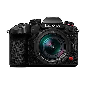 Panasonic LUMIX GH6, Mirrorless Micro Four Thirds Camera with 7.5-Stop 5-Axis Dual Image Stabilizer, 12-60mm F2.8-4.0 Leica Lens - DC-GH6LK (Renewed)