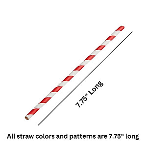 Merry Christmas Straws (25 pack) - Holiday Favors, Cake Pop Sticks, Christmas Decoration, Candy Cane Red Stripe & Christmas Tree Green Straws