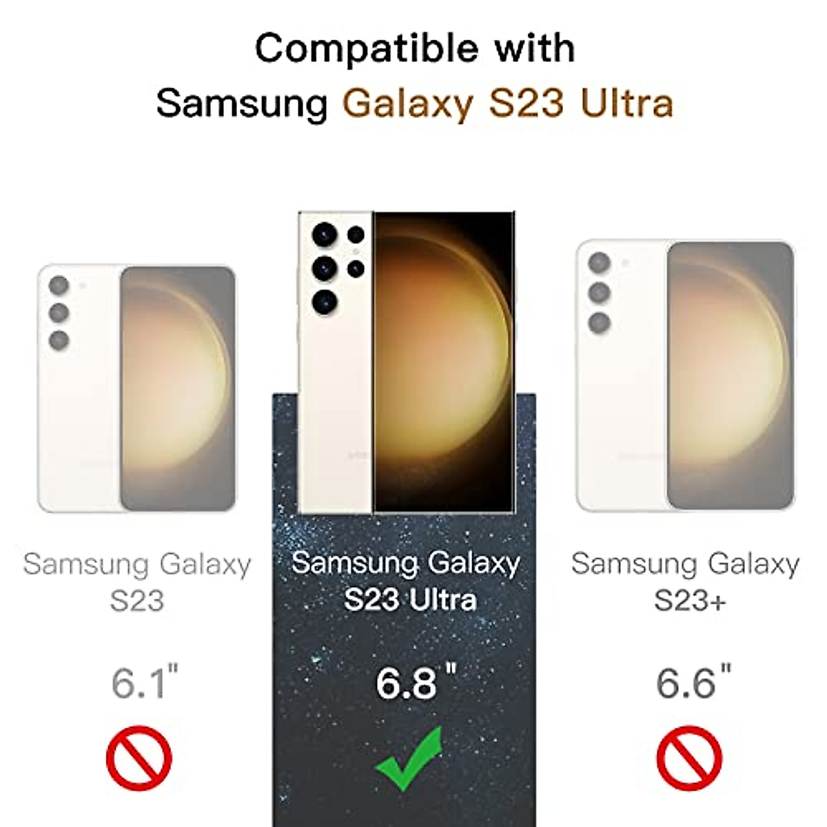 JETech Screen Protector for Samsung Galaxy S23 Ultra 5G 6.8-Inch with Camera Lens Protector, Flexible TPU Film, Fingerprint ID Compatible, Easy Installation, HD Clear, 2-Pack Each