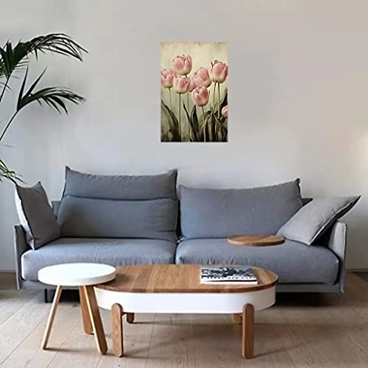 RMSGOZO Unframed Canvas Painting Pond Black Cat - Summer Oil Painting Art Printed Stretch Artwork, For Wall Art Aesthetic Decor 8 X 12 Inch