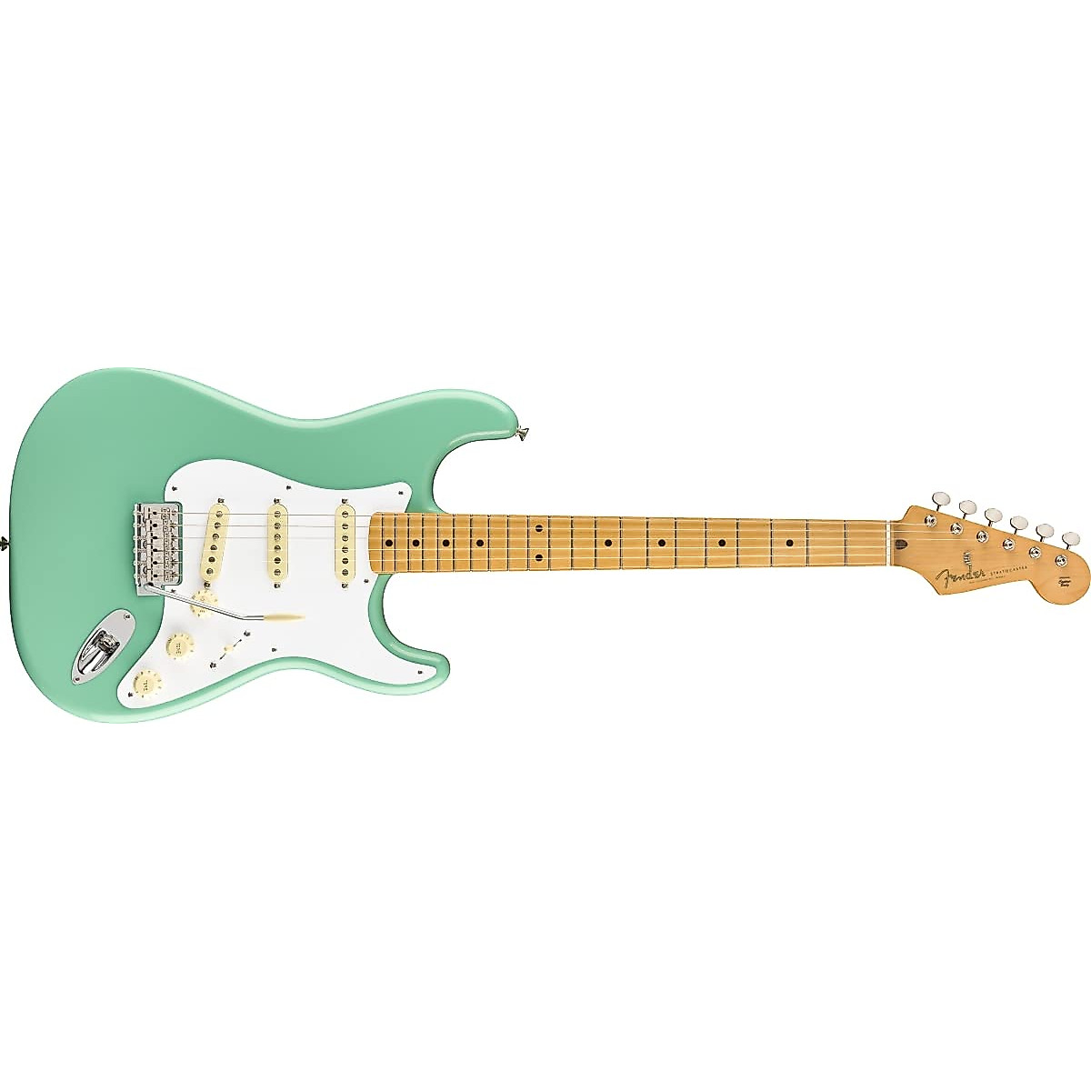 Fender Vintera 50s Stratocaster Electric Guitar, with 2-Year Warranty, Sea Foam Green, Maple Fingerboard