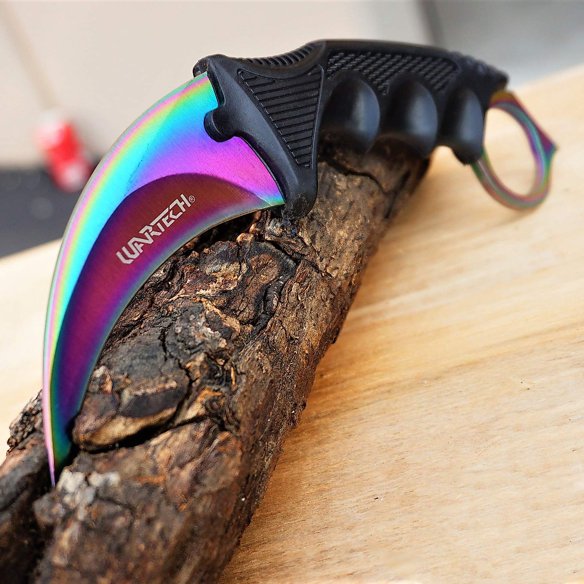 CSGO Karambit Advanced Tactical Knife Survival Knife Hunting Knife Fixed Blade Knife Razor Sharp Edge Camping Accessories Camping Gear Survival Kit Survival Gear 51763 (Fade)