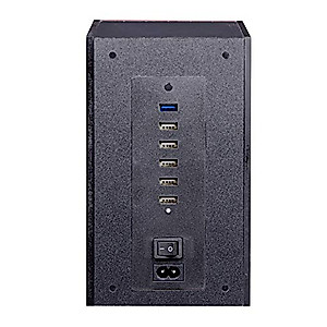 New Wave Toys RepliTronics Arcade Change Machine USB Charging Station, Retro Desktop Office Hub for Multiple Devices, Classic Wood Panel