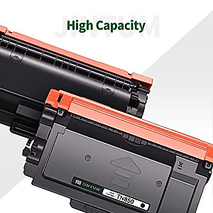 JINTUM Compatible TN850 Toner Cartridge Replacement for Brother TN850 High Yield Toner TN-850 TN820 TN-820 for use with MFC-L5900DW HL-L6200DW MFC-L6800DW MFC-L5850DW HL-L5100DN Printers (2 Black)