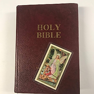 H HOLLY LINES Guardian Angel Prayer Cards Picture of Angel and Children on The Bridge Laminated Holy Cards Pack of Five