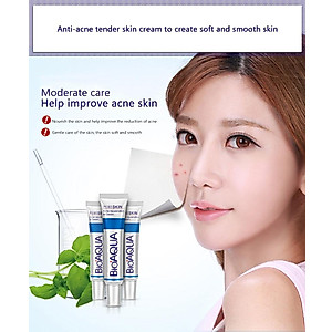 BIOAQUA Acne Scar Natural Blemish Gel Acne Pimple Acne Spot Removal Cream, Oil Control Shrink Pores Face Care Cream