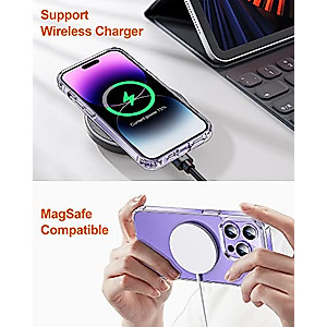 HOOMIL Case for iPhone 14 Pro Max, Anti-Yellowing Hard Back Soft Bumper Shockproof - Crystal Clear