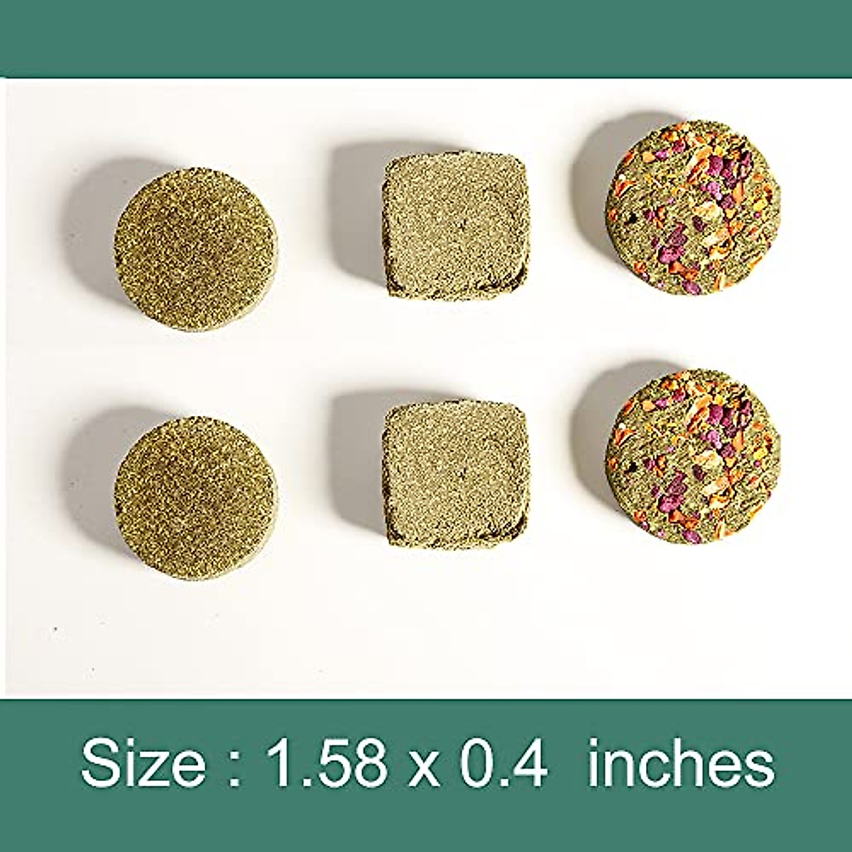 Abizoo Rabbit Treat,Natural Molar Timothy Hay Herbal Floral Scent Snack Chew Toys Gift for Bunny Chinchillas Hamster Gerbils,12 Pcs Small Animals Cage Entertainment Accessories Guinea Pig Treats