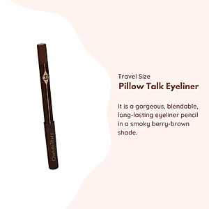 Charlotte Tilbury Pillow Talk Mascara & Eyeliner Beautifying Eye Filter Set:: Push Up Lashes Volumizing & Lengthening Mascara for Eyelashes and Pillow Talk Eyeliner