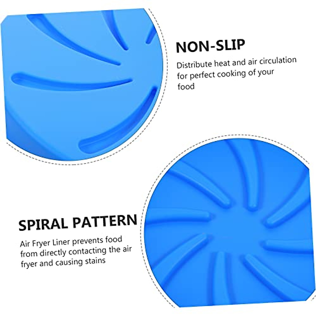 FELTECHELECTR Oven Liner Air Cooker Silicone Pan Broiling Pan for Oven Round Baking Pan Oven Accessories Air Fryer Silicone Air Fryer Basket Air Fryer Pan Air Fryer Mats Air The Ship