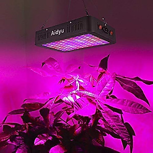 Aidyu 1000W LED Grow Light, Full Spectrum Growing Lamps for Indoor Hydroponic Greenhouse Plants with Veg and Bloom Switch, Dual Chips, UV & IR, Adjustable Rope Hanger