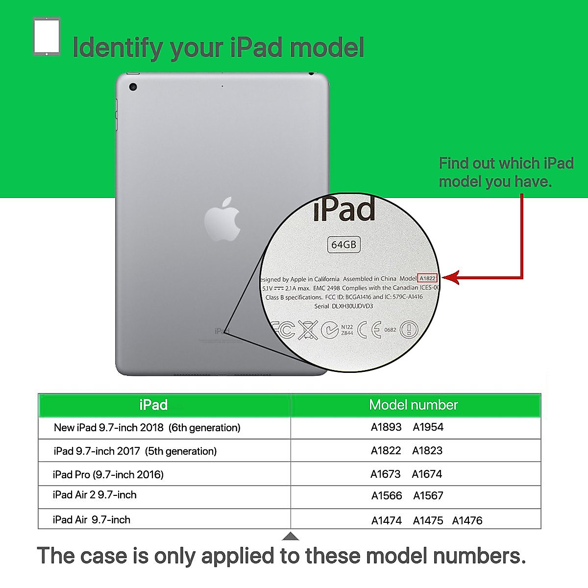 LEDNICEKER Kids Case for iPad 9.7 2018/2017 & iPad Air 2 - [Built-in Screen Protector][Light Weight Handle] Shockproof Stand Case for iPad 9.7 inch 2018(6th Generation) / 2017(5th Gen) - Blue