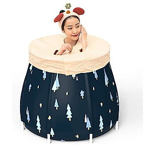 Mcgrady1xm Portable Foldable Bathtub for Adults, Ice Cold Bath Tub, Soaking Tub for Shower Stall, Separate Family Bathroom SPA Hot Bath Tub, Efficient Maintenance of Temperature