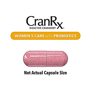 Nature’s Way CranRx Women’s Care with Probiotics, 7 Billion Active Probiotic Cultures, Urinary Health*, 60 Capsules