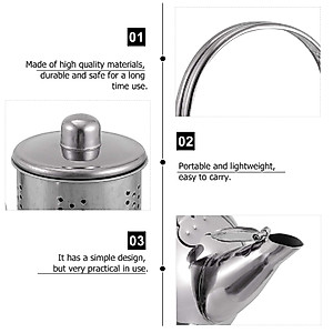 OSALADI Stainless Steel Tea Kettle with Filter Stovetop Tea Pot 1L Boiling Teapot Coffee Tea Kettle Heating Water Container Water Boiling Kettle Hot Water Kettle for Outdoor Camping Gas Stovetop