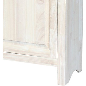 IC International Concepts Single Jelly Cabinet, 51-Inch, Unfinished