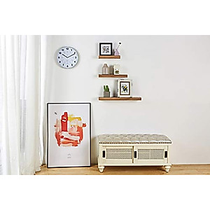 Kiera Grace kieragrace KG Maine Floating Shelves-Golden Oak, 12", 16", 24", Set of 3 Wall Organization