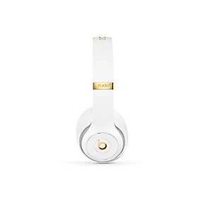 Beats Studio3 Wireless Noise Cancelling On-Ear Headphones - Apple W1 Headphone Chip, Class 1 Bluetooth, Active Noise Cancelling, 22 Hours Of Listening Time - White (Previous Model)
