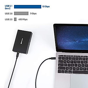 Cable Matters [USB-IF Certified] 10 Gbps Gen 2 USB C to USB C Cable 3.3 ft / 1m with 8K Video and 100W Power Delivery in Black