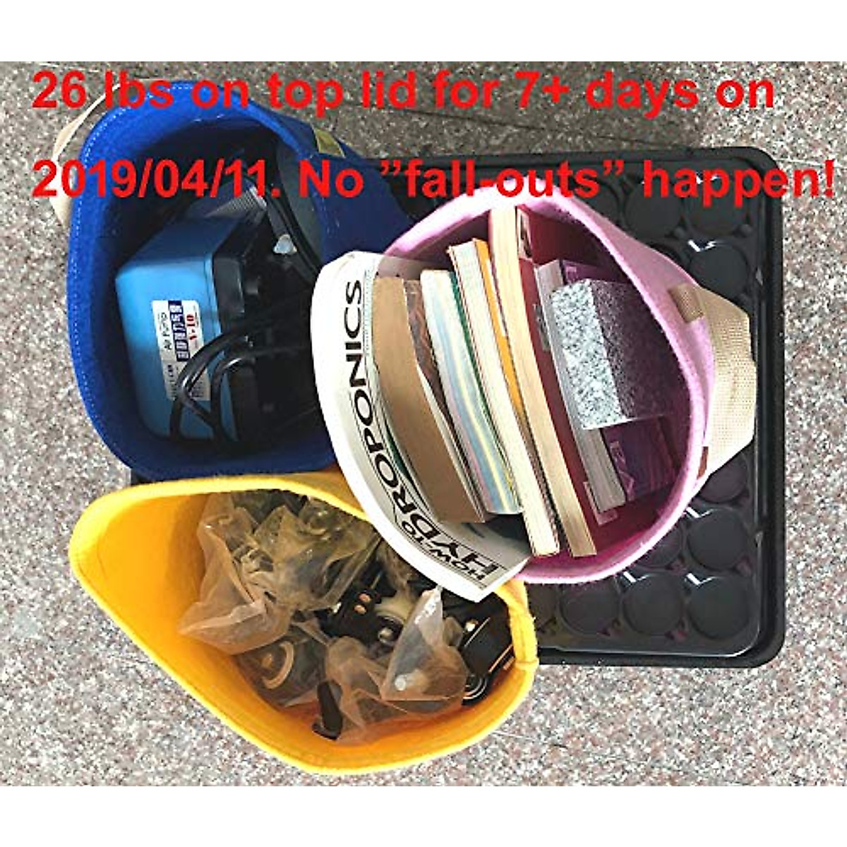 HORTIPOTS Cloning Machine Aeroponic Cloner System 70 Site for Plant Cuttings Using 1.625 inch Neoprene Clone Inserts (1-5/8 inch)