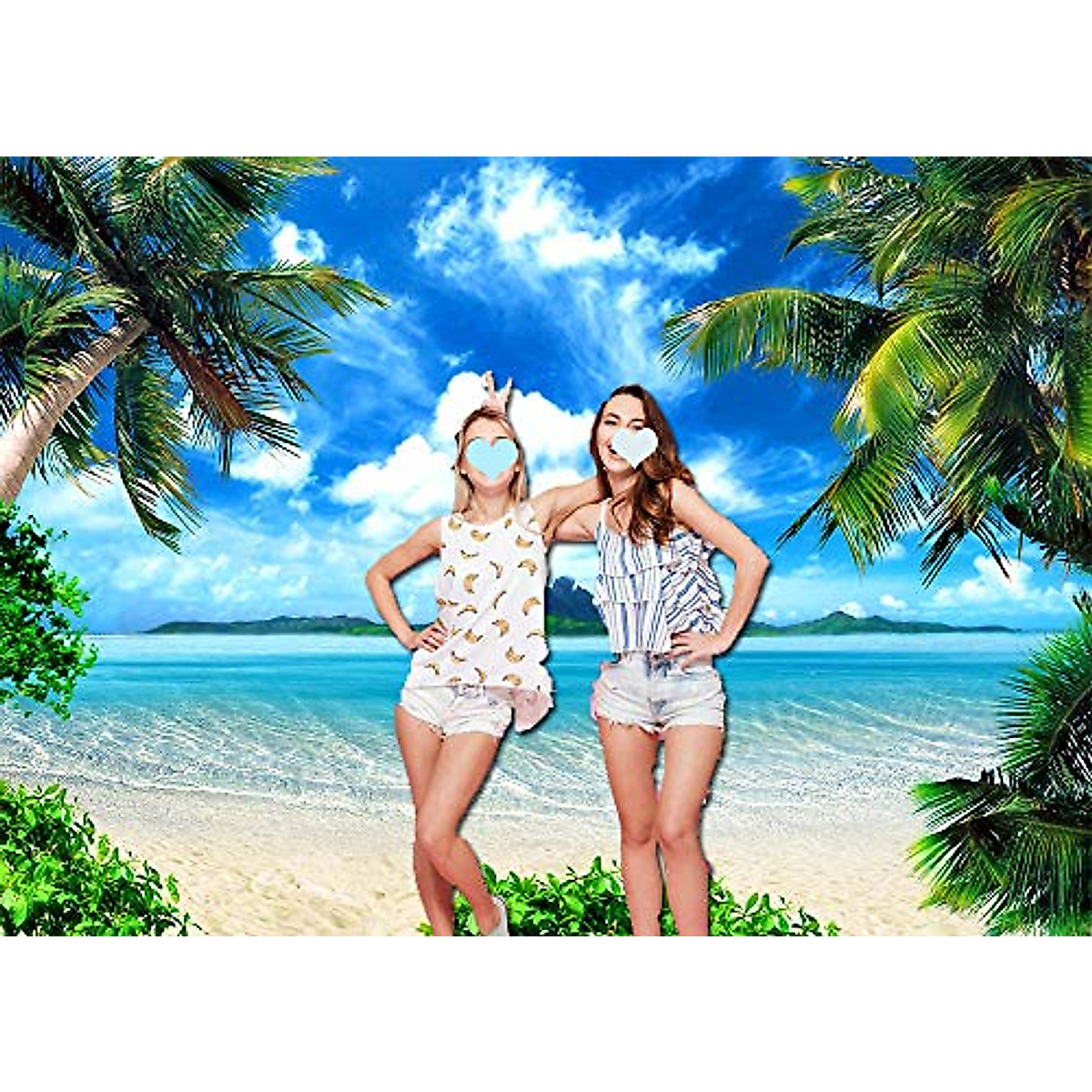 Art Studio 9x6ft Hawaii Sea Beach Photography Backdrops Ocean Photo Booth Wedding Party Decoration Background Birthday Studio Props Vinyl