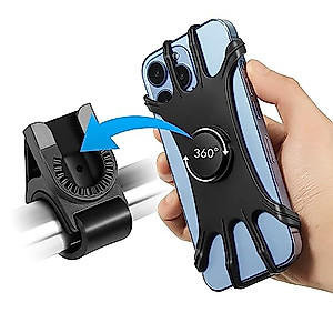 Newppon 2-1 Running Armband + Bike Phone Holder : Detachable & 360° Rotatable Cell phone Arm bands Case Universal for iPhone 15 14 13 12 11 Pro Max Plus Samsung Galaxy S23 for Workout Exercise Sports