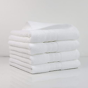 Made Here American Heritage by 1888 Mills 100% Organic Cotton Luxury Hand Towel(4pk) - White